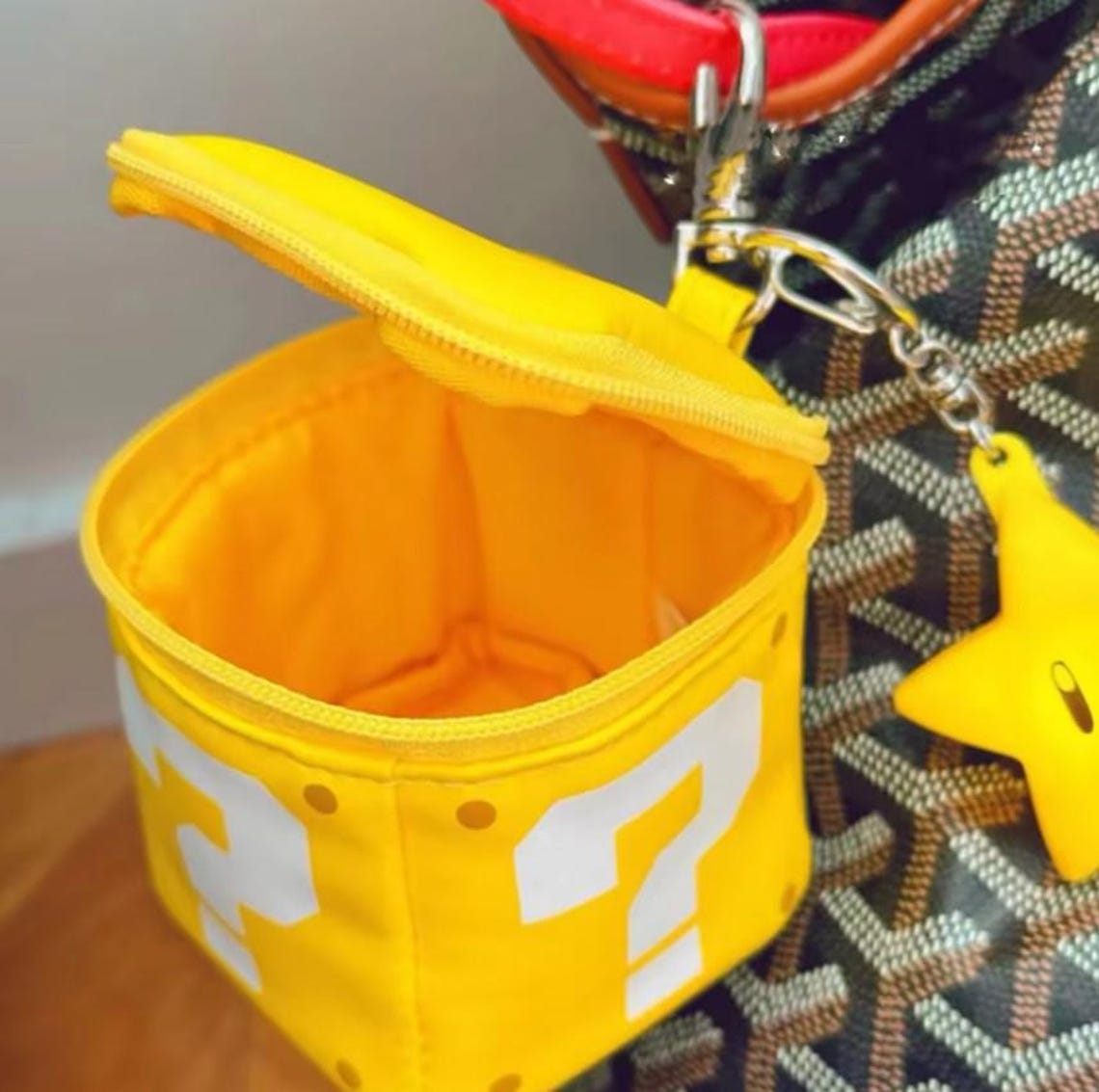 Super Mario Question Bags With Mario Keychains (no Star Keychains) - Etsy