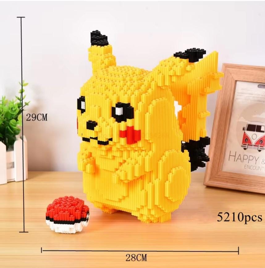 Pokemon Pikachu Building Blocks Model Mini Bricks - Etsy