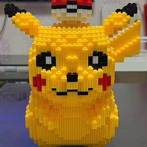 Pokemon Pikachu Building Blocks Model Mini Bricks - Etsy