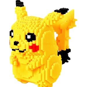 Pokemon Pikachu Building Blocks Model Mini Bricks - Etsy