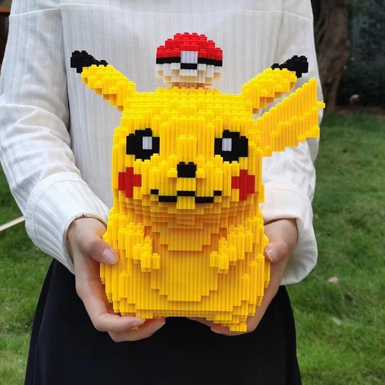 Pokemon Pikachu Building Blocks Model Mini Bricks - Etsy
