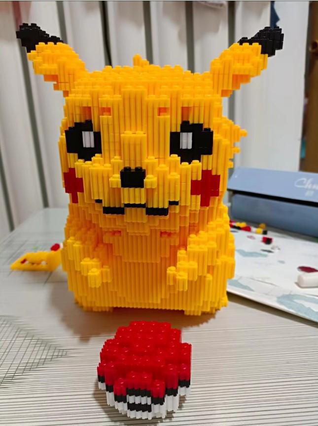 Pokemon Pikachu Building Blocks Model Mini Bricks - Etsy