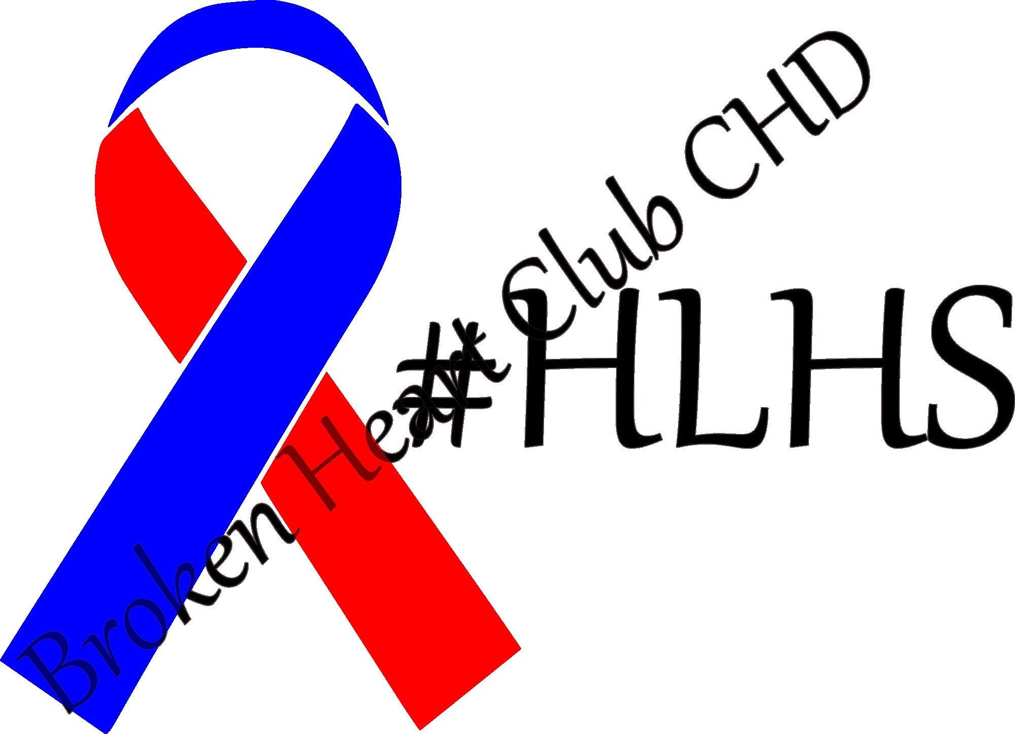 HLHS Ribbon SVG - Etsy