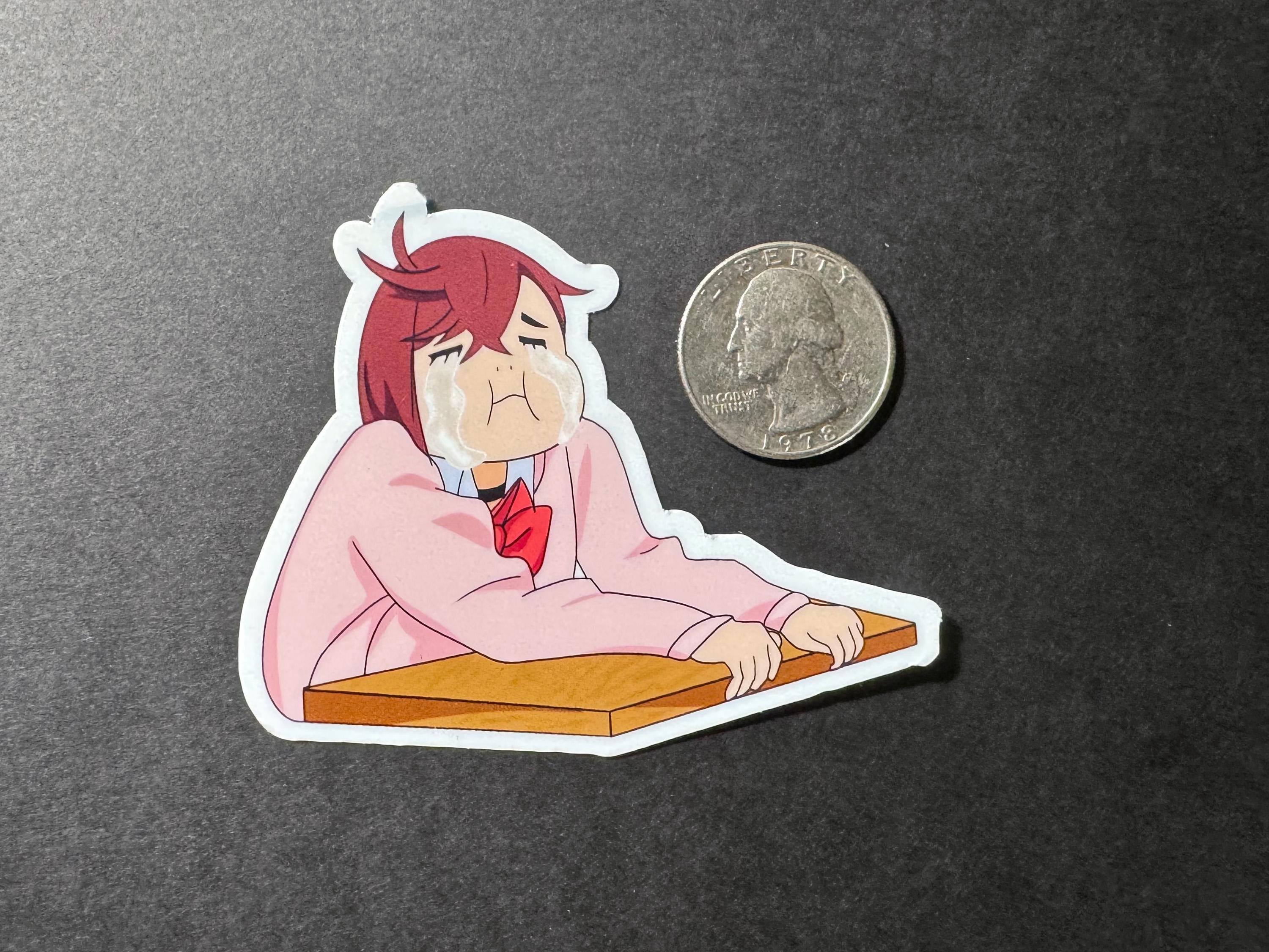 Momo Ayase Crying Sticker Dandadan - Etsy