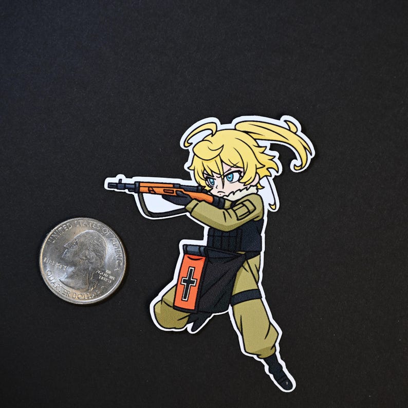 Saga of Tanya the Evil Sticker | Tanya Degurechaff Combat Vinyl Decal ...