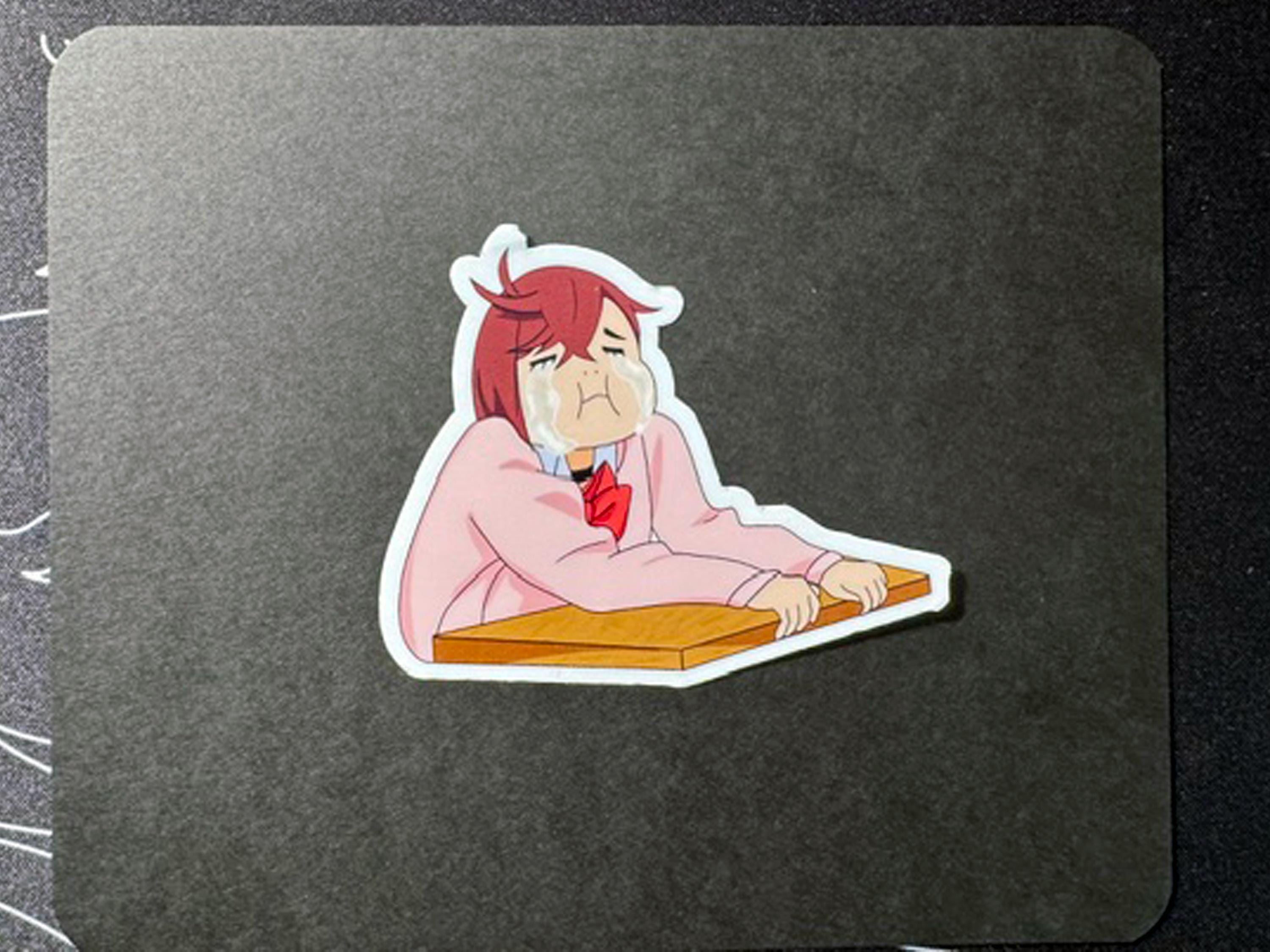Momo Ayase Crying Sticker Dandadan - Etsy