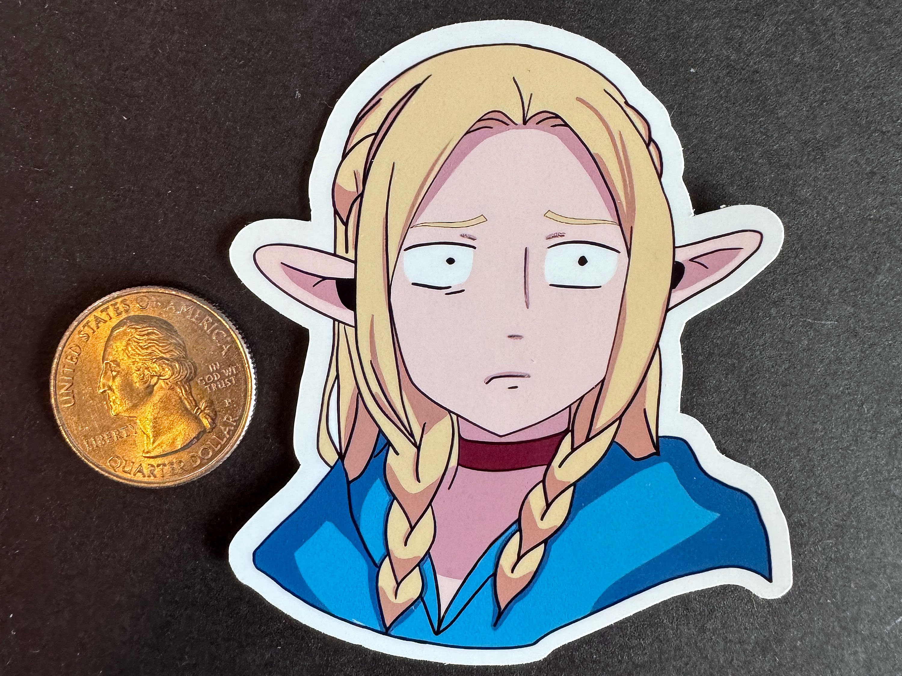 Marcille Concerned Sticker Delicious in Dungeon - Etsy