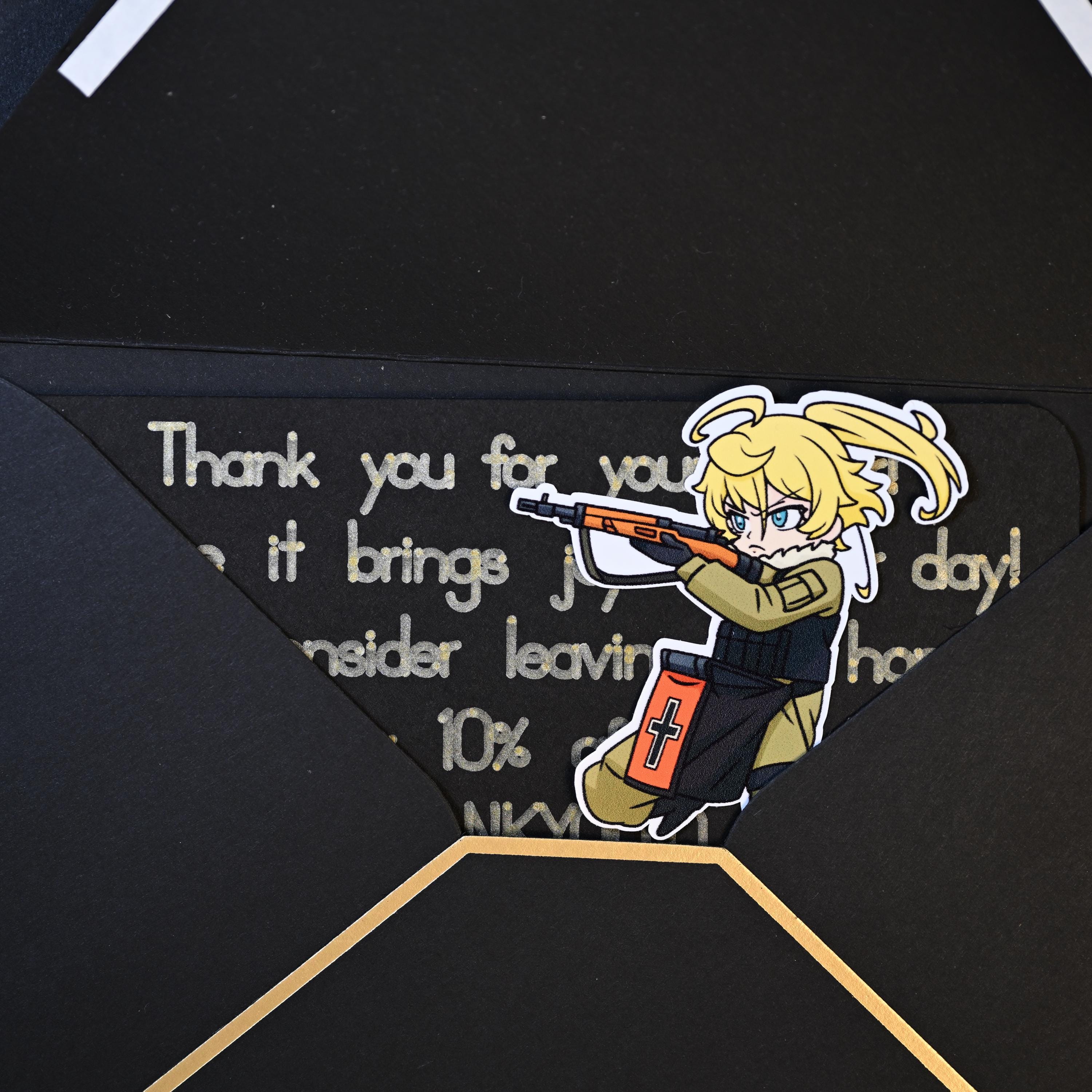 Saga of Tanya the Evil Sticker | Tanya Degurechaff Combat Vinyl Decal ...