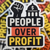PEOPLE BEFORE PROFIT - Vinyl Sticker - Etsy