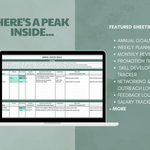 Ultimate Career Tracker for Google Sheets: Salary, Skills, Goals ...