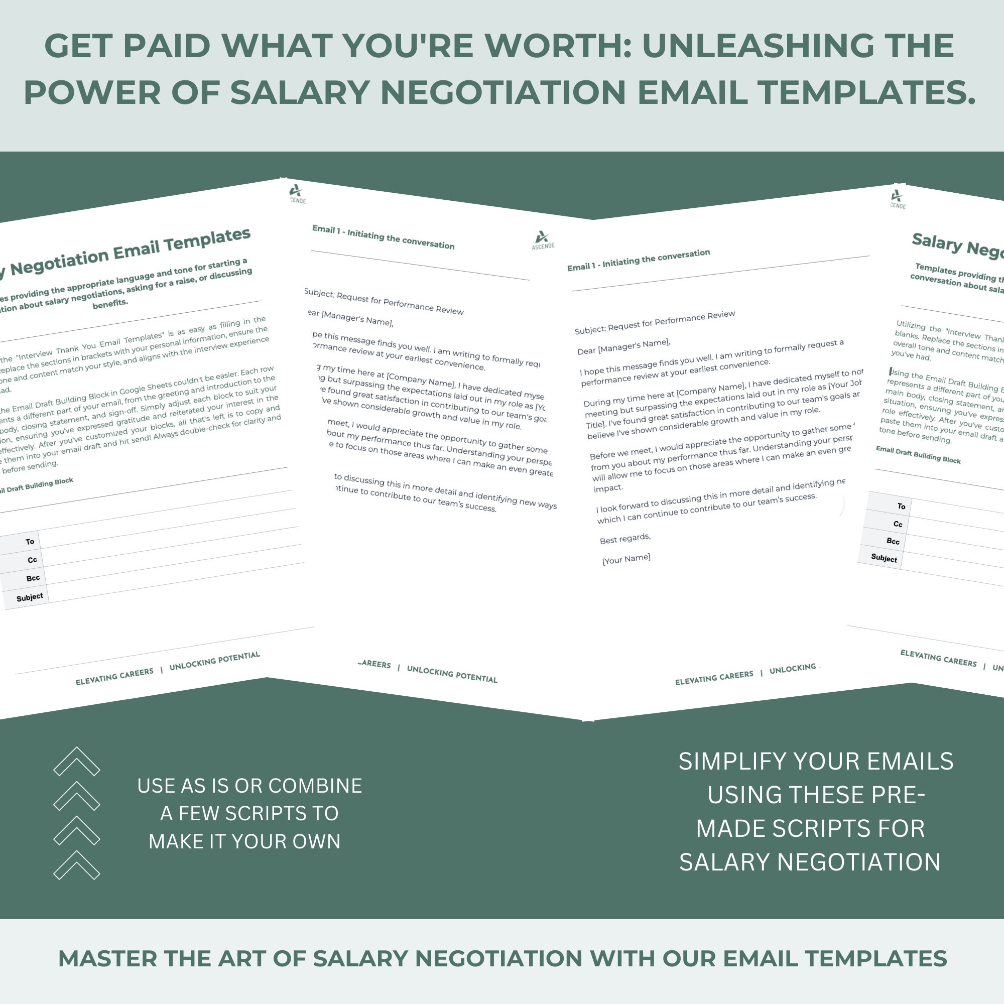 Salary Negotiation Email Templates - Etsy