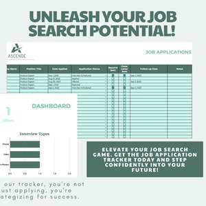 Job Search Tracker for Google Sheets: Application, Interview, Automated ...