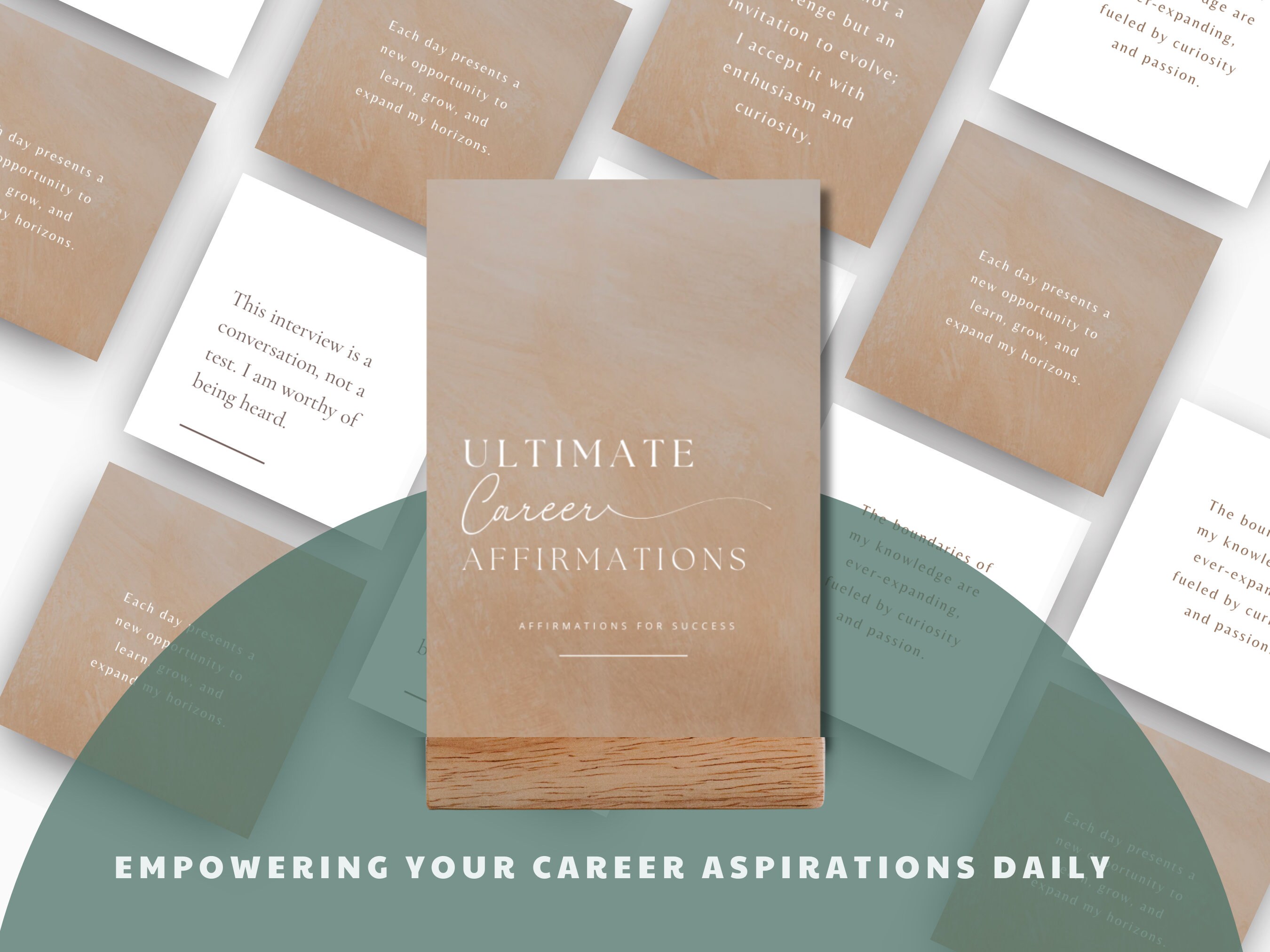 Career Affirmation Cards, Digital and Printable: Boost Professional ...