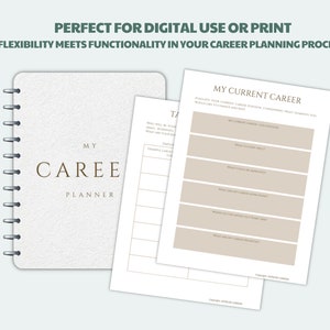 Career Planner Workbook: Digital Guide for Professional Growth, Job ...