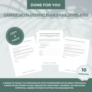 Career Development Plan Request Email Templates - Etsy