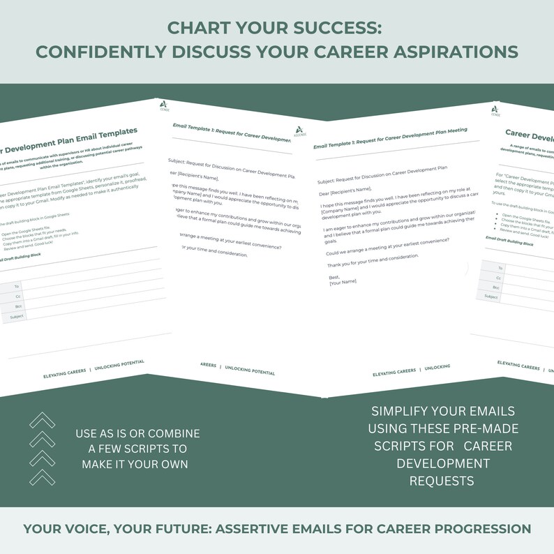 Career Development Plan Request Email Templates - Etsy