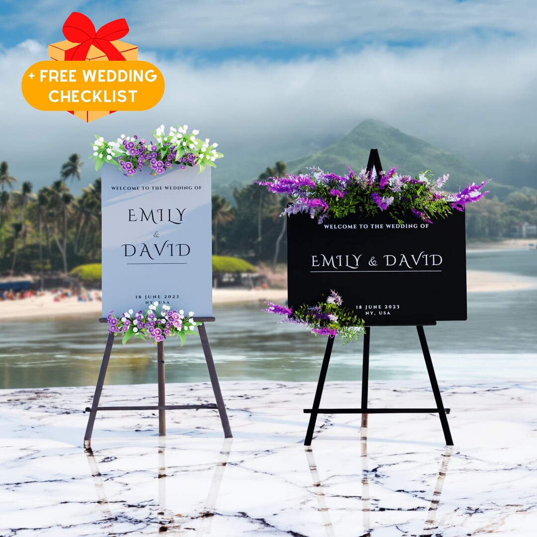 Editable Wedding Welcome Sign Elegant Welcome Sign Template - Etsy