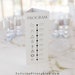 Modern Wedding Triangle Table Number Template, Wedding Menu, Program ...