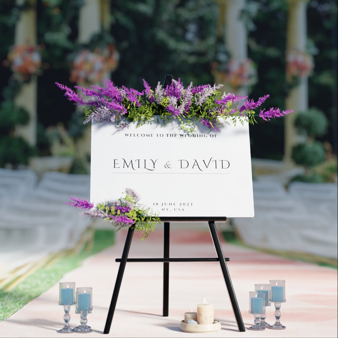 Editable Wedding Welcome Sign Elegant Welcome Sign Template - Etsy