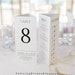 Modern Wedding Triangle Table Number Template, Wedding Menu, Program ...