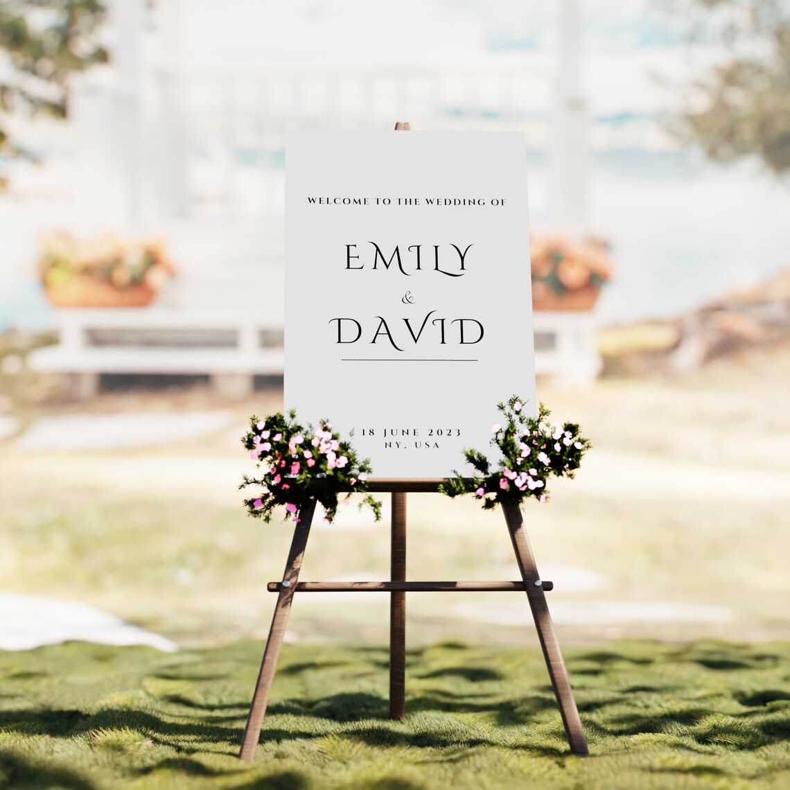 Editable Wedding Welcome Sign Elegant Welcome Sign Template - Etsy