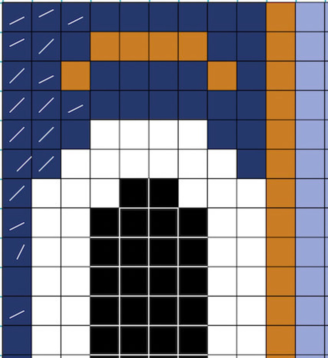 Uncle Stripe C2c Crochet Pattern - Etsy