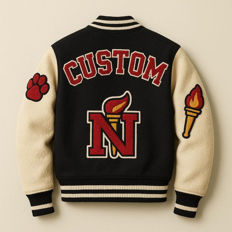 Custom Embroidered Varsity Jacket – Personalized Letterman Jackets for ...
