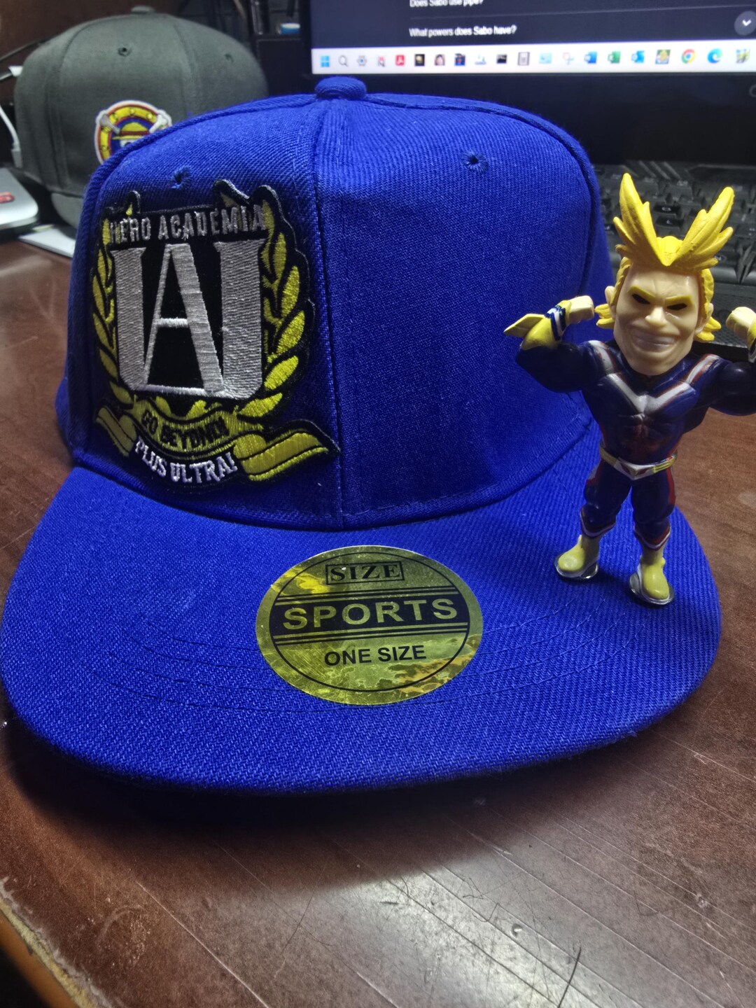 All Might - MHA - Anime Hat - Removable Figurine - Snapback Hat - - Etsy