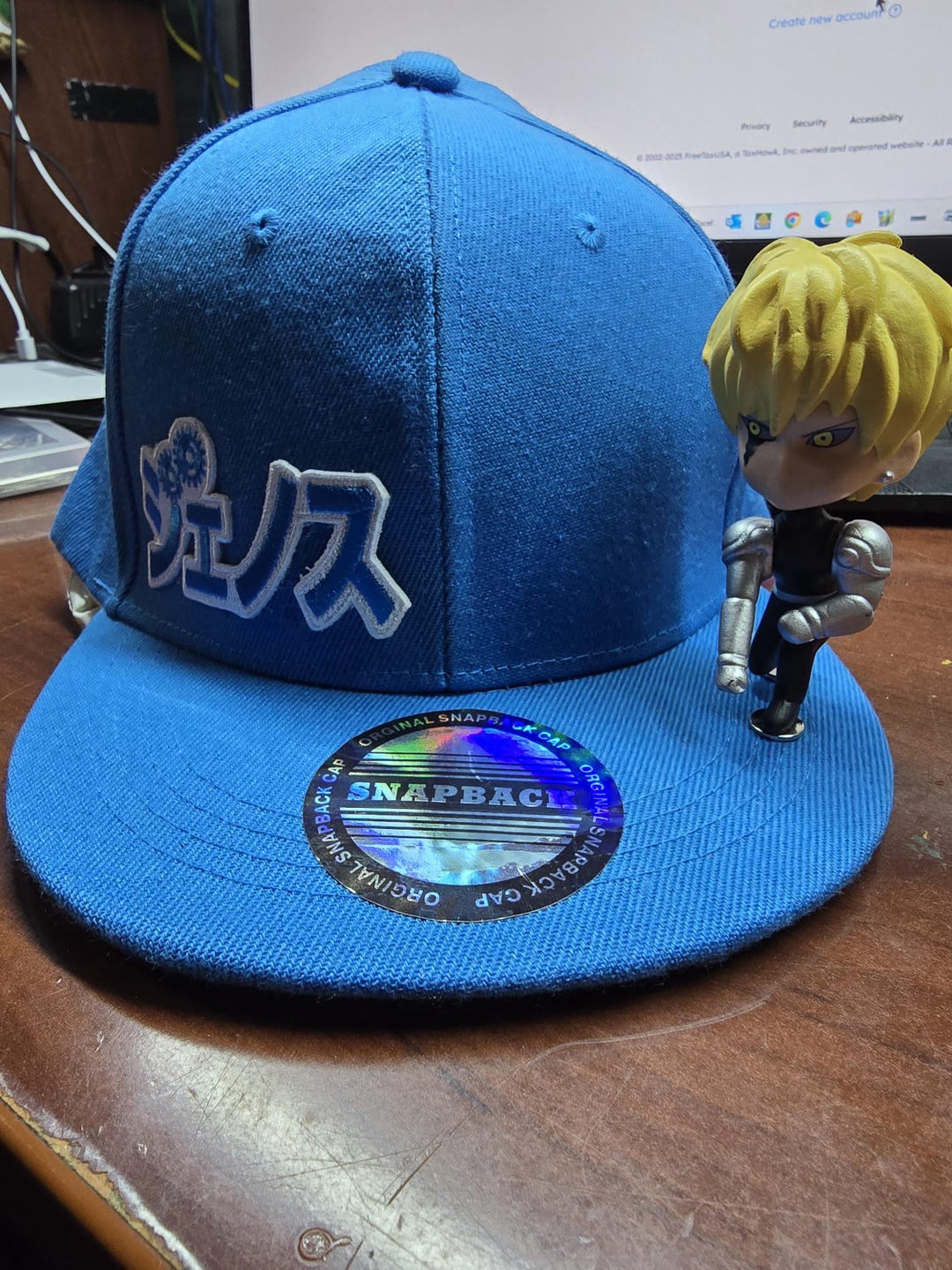 Genos - One Punch Man - Snapback Hat - Anime - Removable Figurine!!! - Etsy
