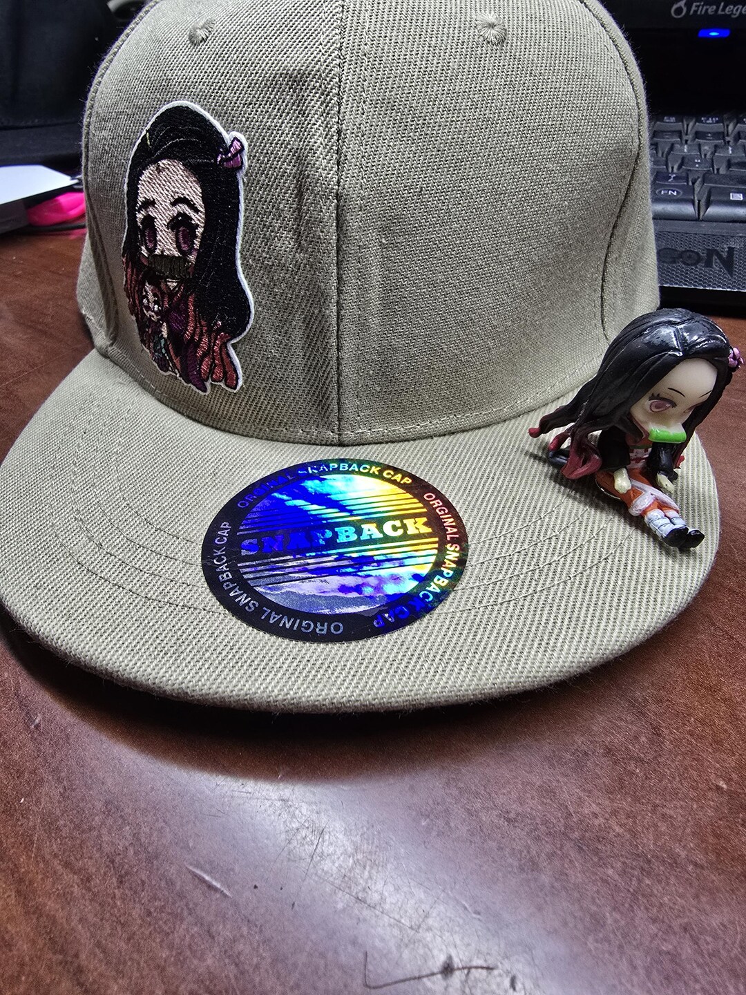 Nezuko - Anime - Snapback Hat - Removable Figurine - Demon Slayer - Etsy