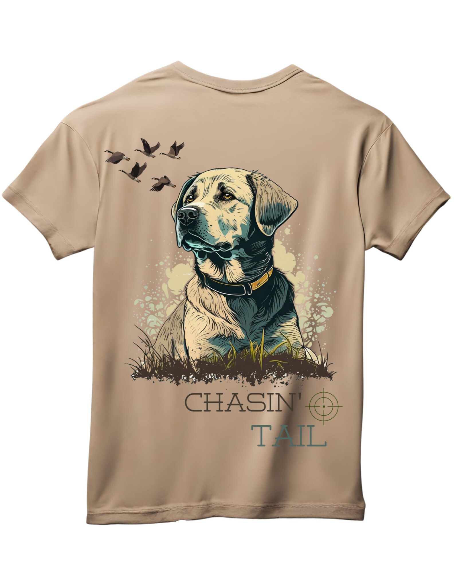 Men's Chasing Tail Hunting Shirt, Duck Hunting, Hunting Bird Dog, Duck ...