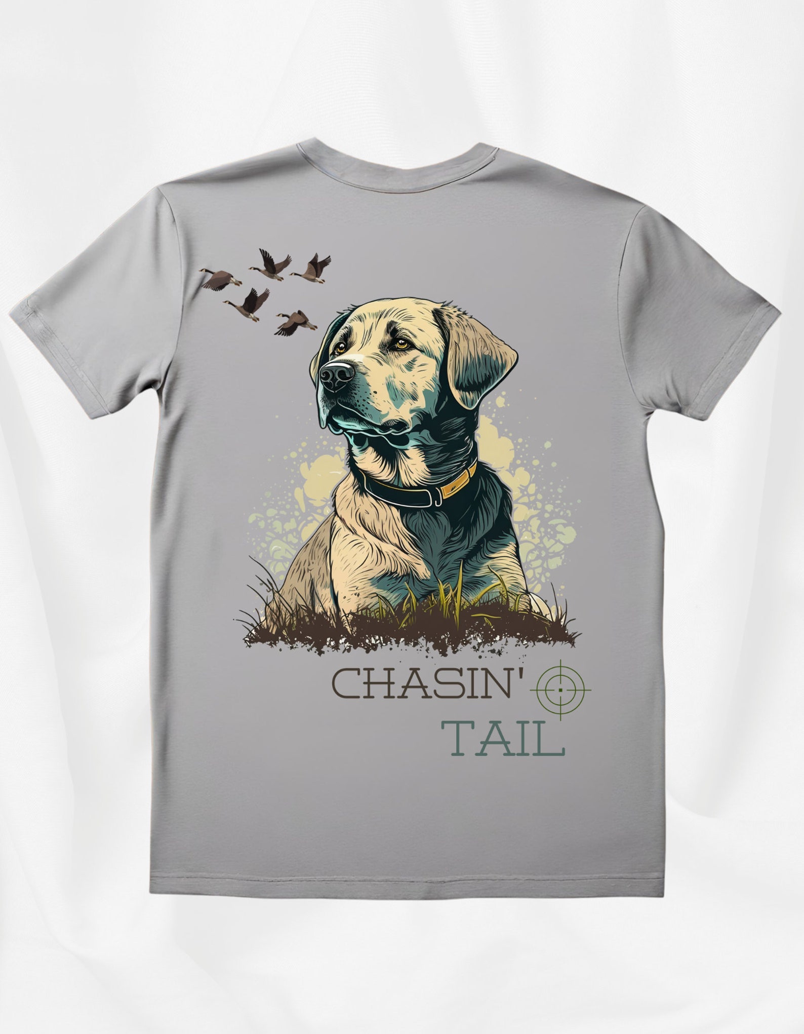 Men's Chasing Tail Hunting Shirt, Duck Hunting, Hunting Bird Dog, Duck Call, Deer Hunting ...