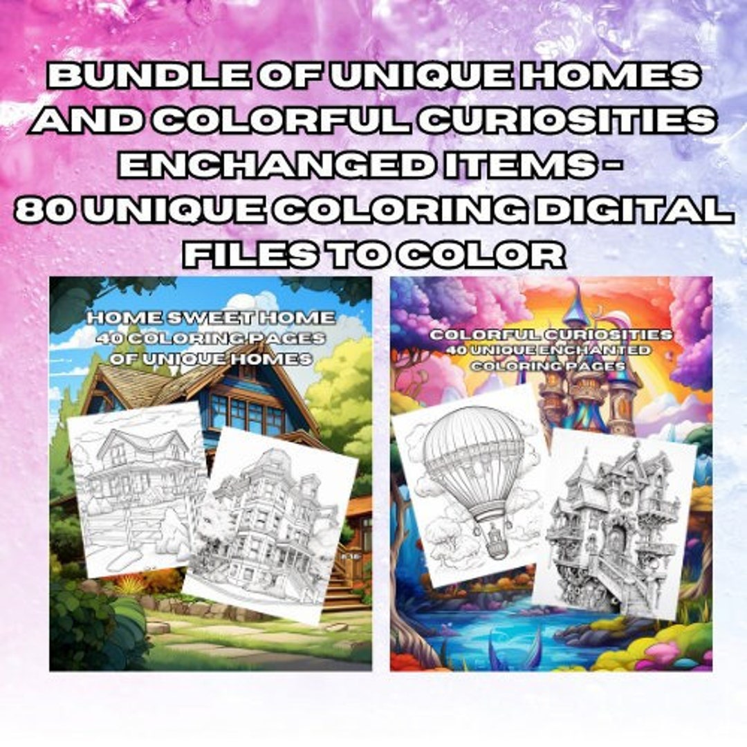 COLORING PAGES BUNDLE Bundle of Both My Coloring Pages of - Etsy