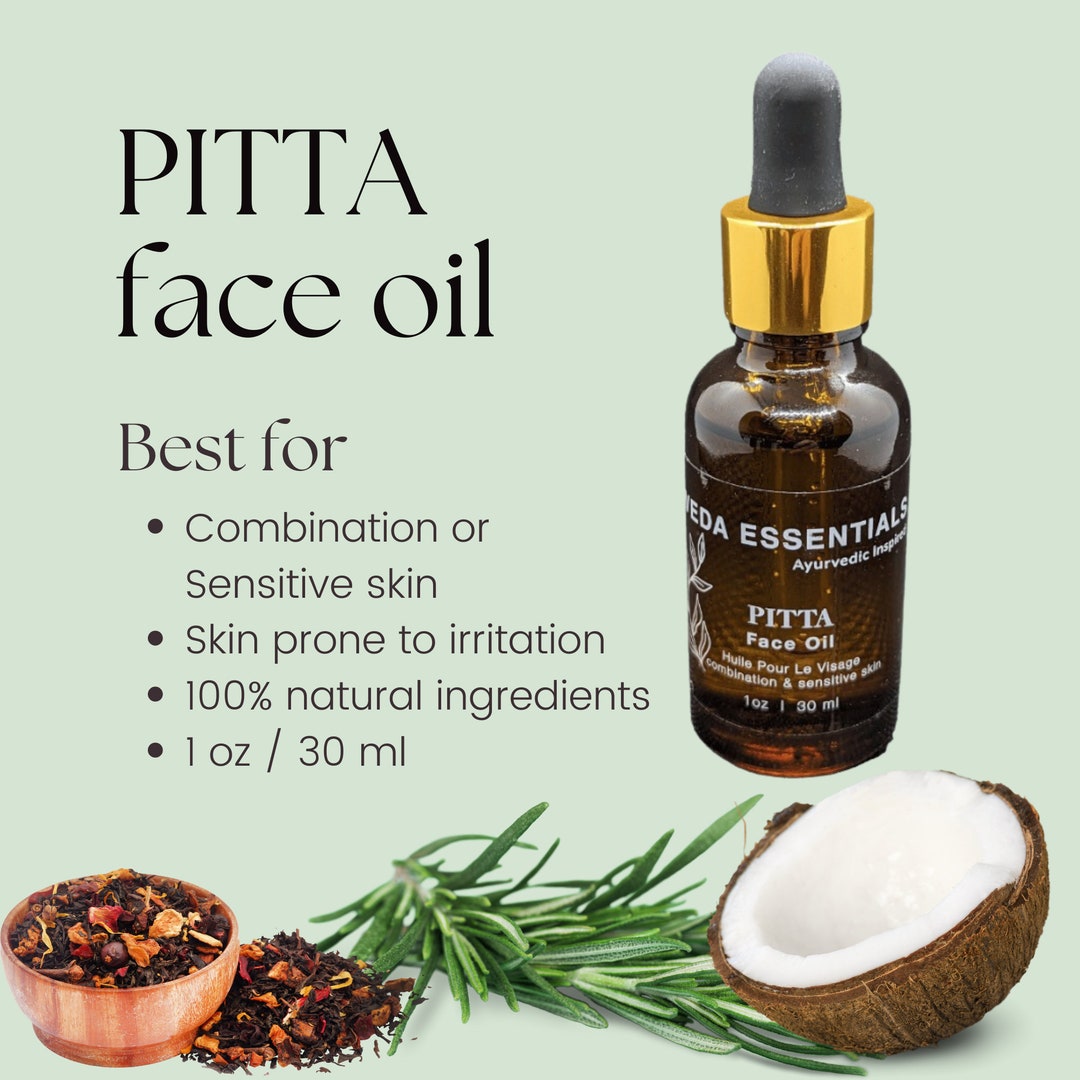 PITTA Ayurveda Face Oil for Combination and Sensitive Skin I - Etsy
