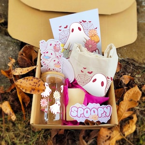 Halloween Flower Ghost Themed Gift Box Set - Etsy