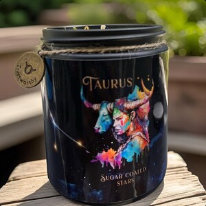 Taurus Zodiac Warrior Woman Candle, Taurus Gift, Sugar Cookie Royale ...