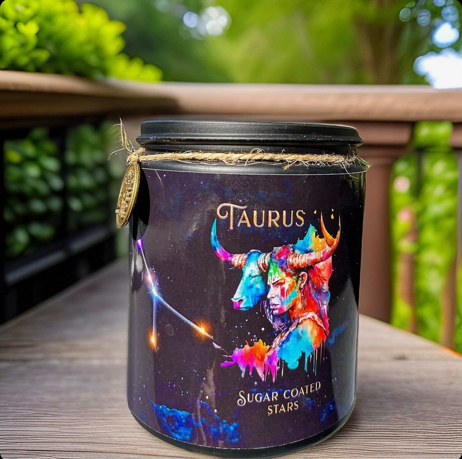 Taurus Zodiac Warrior Woman Candle, Taurus Gift, Handmade Soy Wax ...