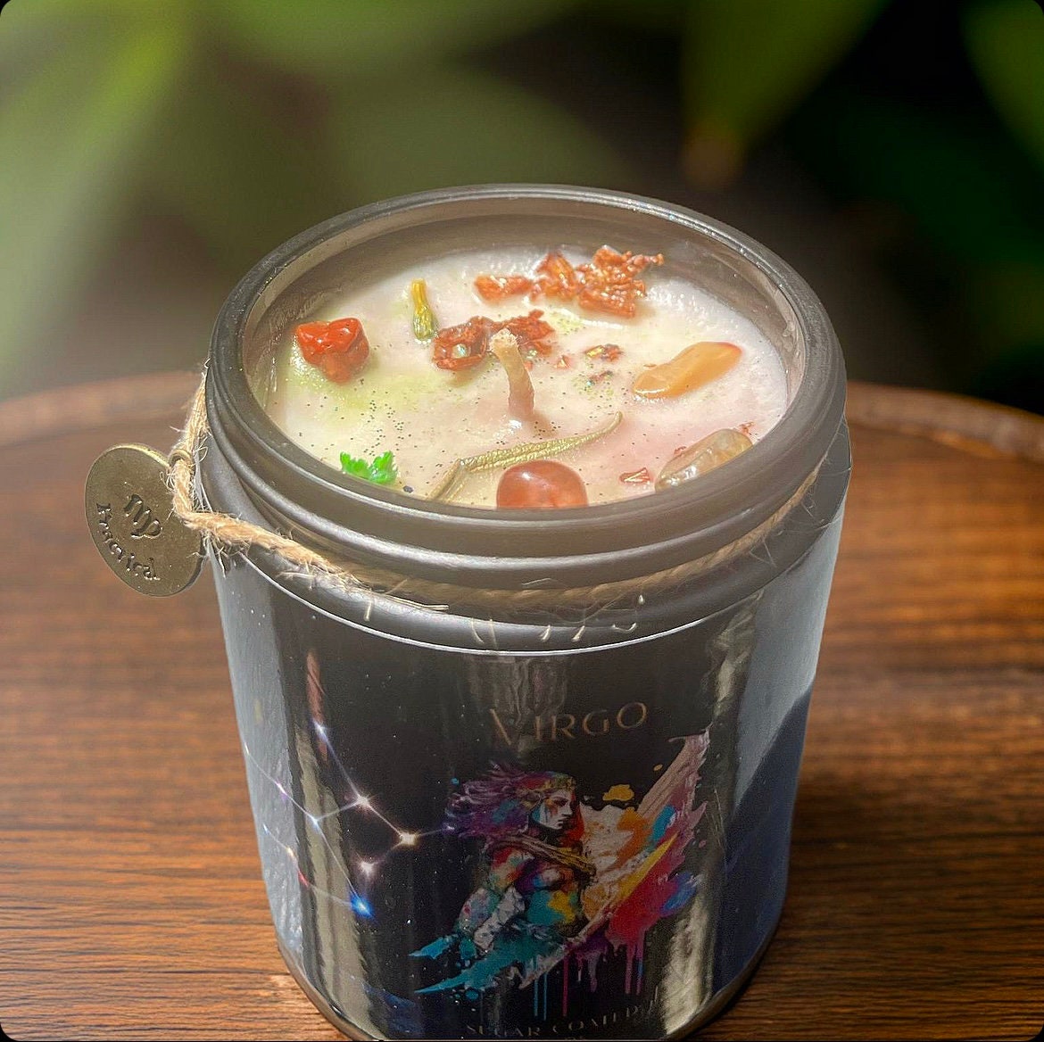 Virgo Warrior Woman Zodiac Space Galaxy 8 Oz Candle~sugar Cookie Royale ...