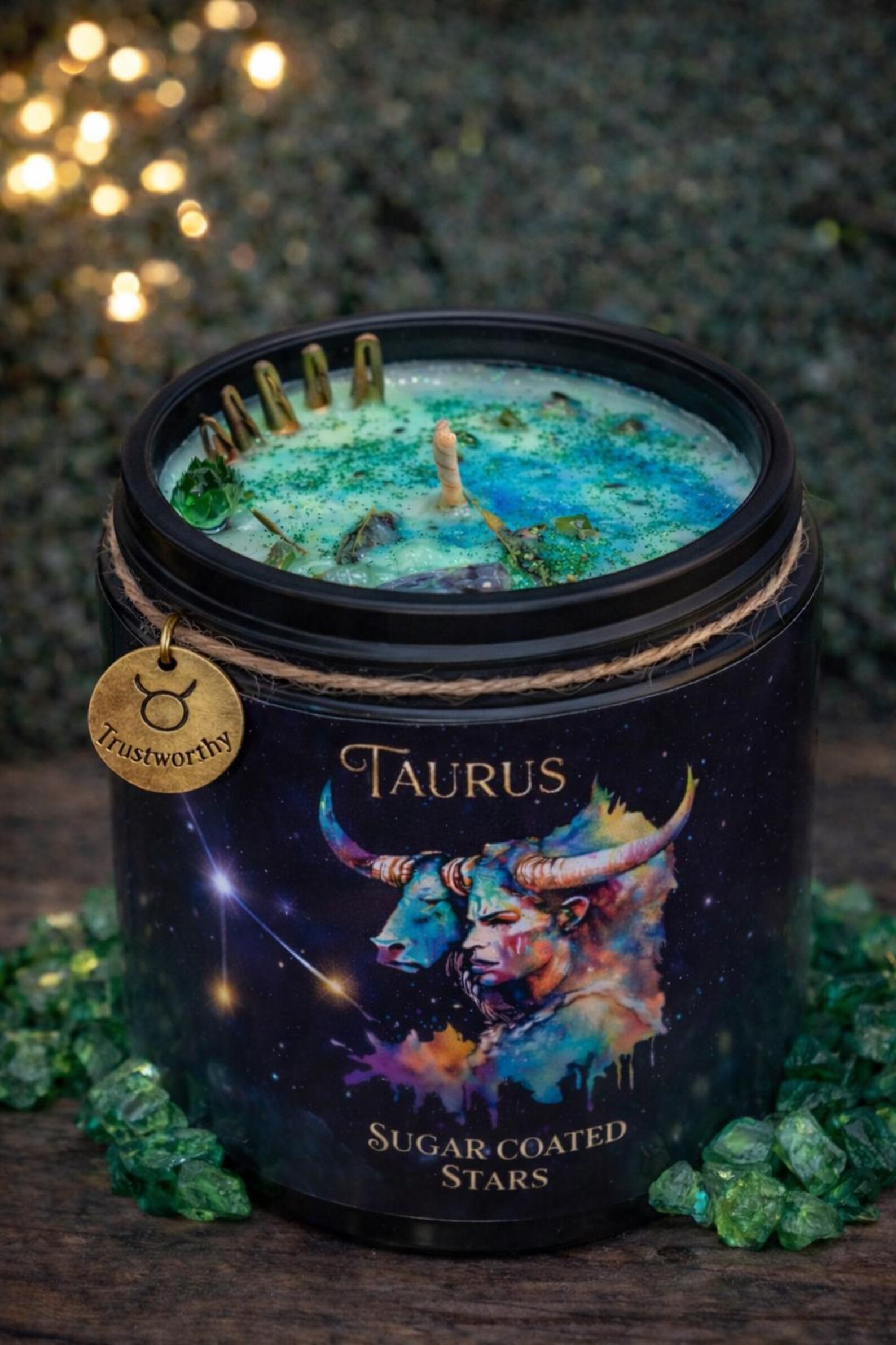 Taurus Zodiac Warrior Woman Candle, Taurus Gift, Sugar Cookie Royale ...