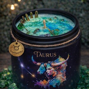 Taurus Zodiac Warrior Woman Candle, Taurus Gift, Sugar Cookie Royale ...