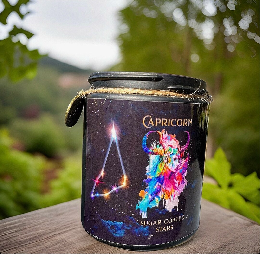 Capricorn Warrior Woman Zodiac Space Galaxy 8 Oz Candle - Etsy