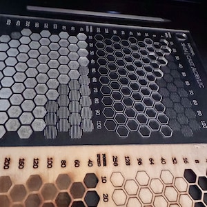 Xtool Creative Space Laser Engrave and Cut Test Grid - Etsy
