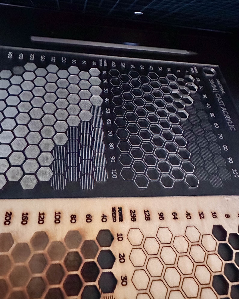 Xtool Creative Space Laser Engrave and Cut Test Grid - Etsy