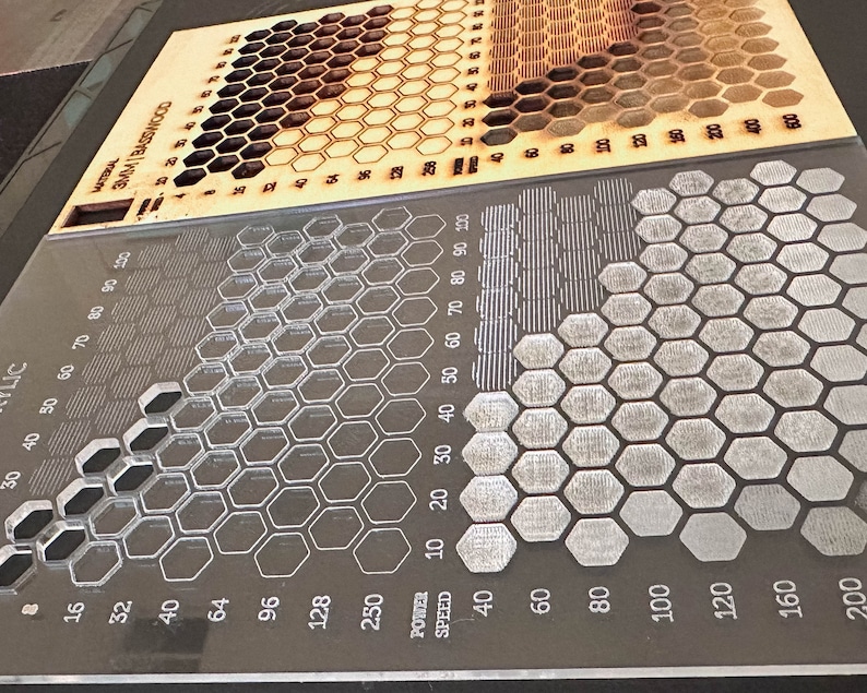 Xtool Creative Space Laser Engrave and Cut Test Grid - Etsy
