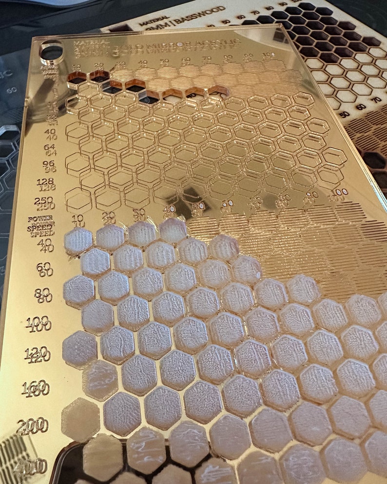 Xtool Creative Space Laser Engrave and Cut Test Grid - Etsy