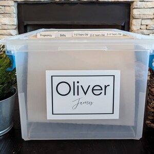 Kids File Folder Box, Memory Tote Box, Kids Tote Complete Box, Baby ...