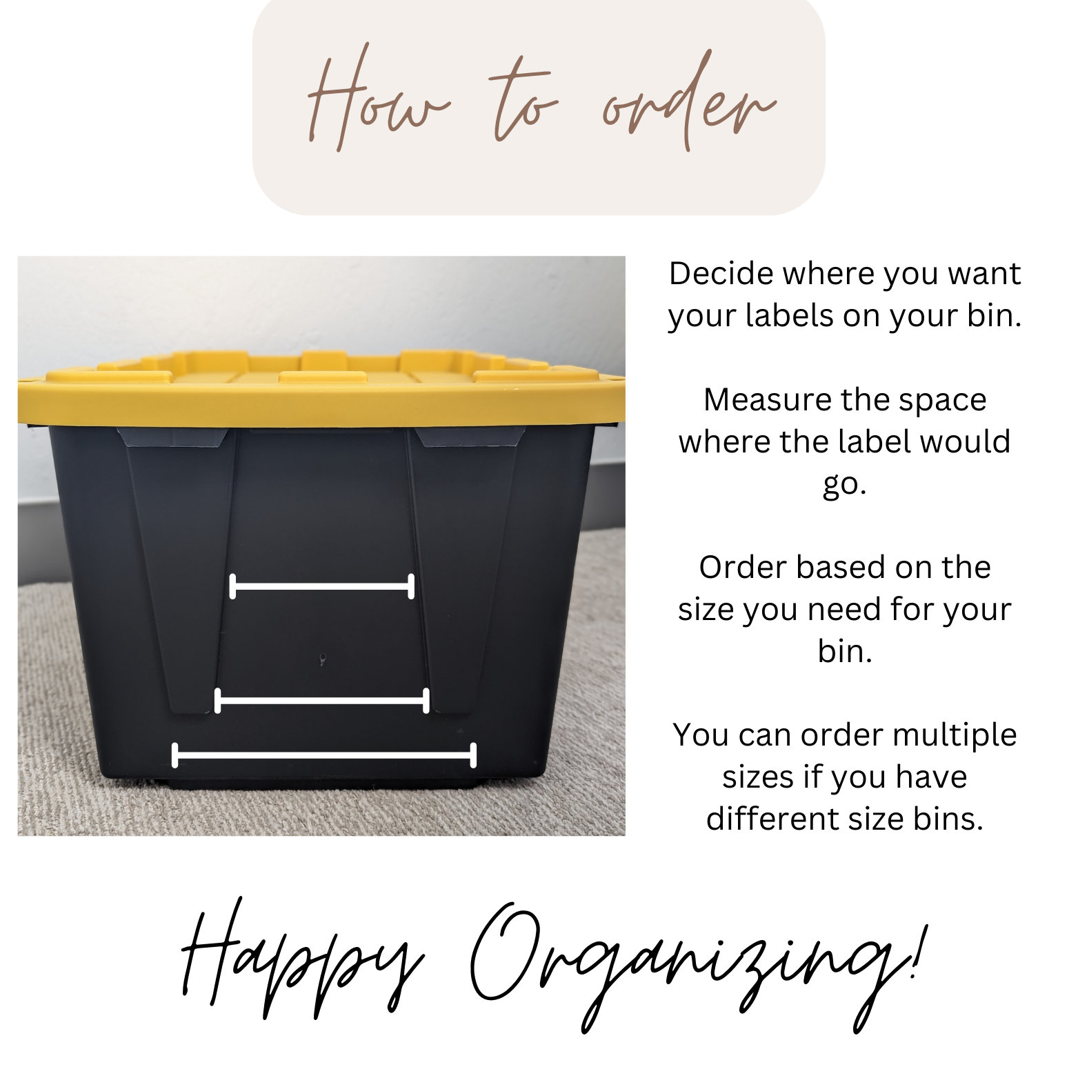 Garage Storage Labels, Waterproof, Custom Labels, Basement Storage ...