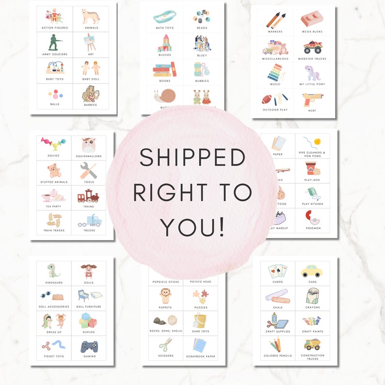 Toy Bin Sticker Labels, Waterproof Label, IKEA Trofast, Cube Storage ...