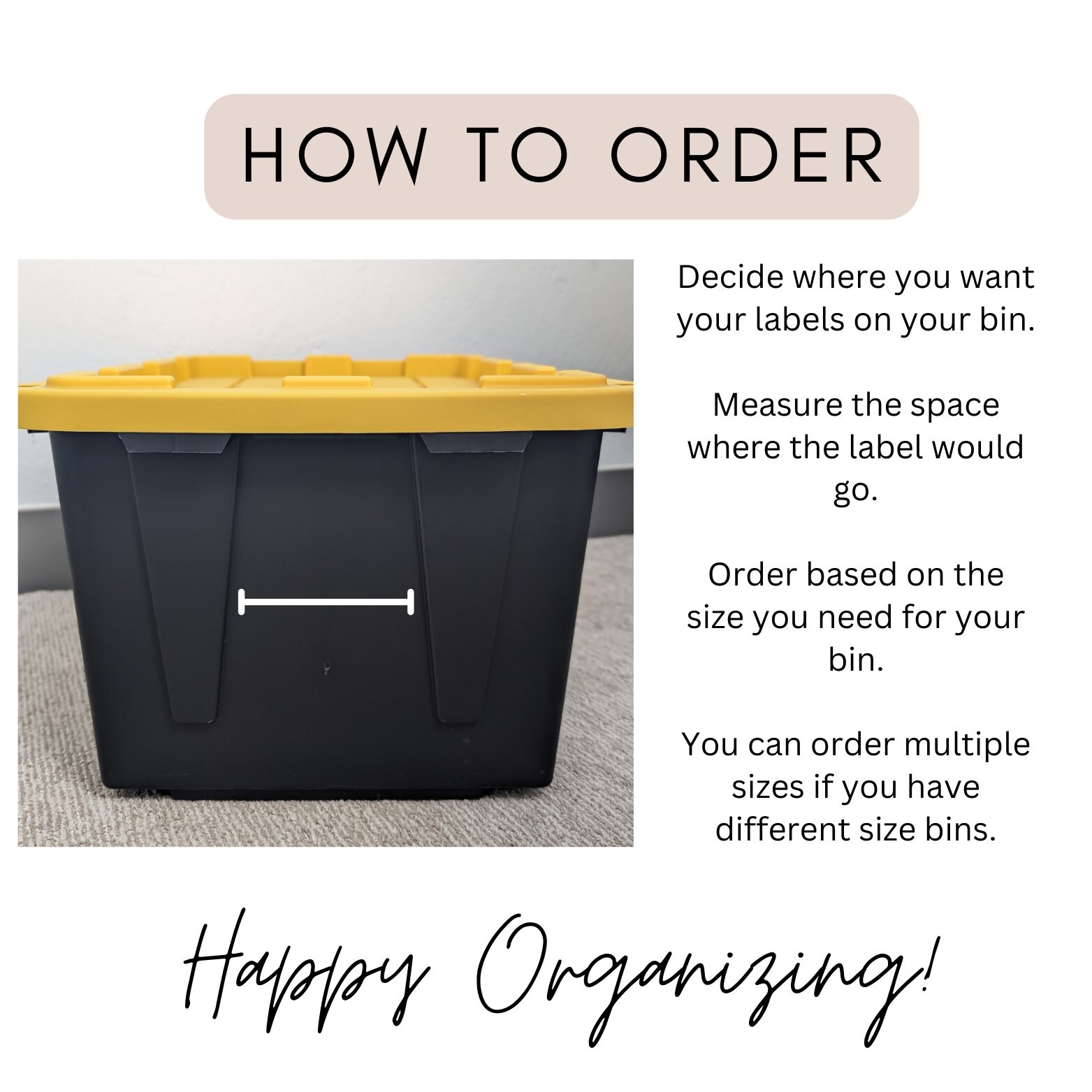 Garage Storage Labels, Organized Labels, Custom Labels, Basement ...