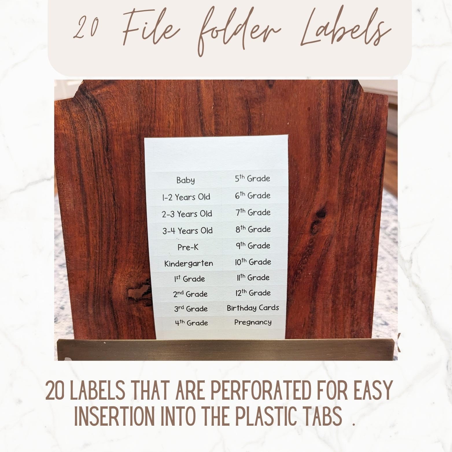 Milestone Tote Bin Labels Memory Box Organization School Files Baby ...